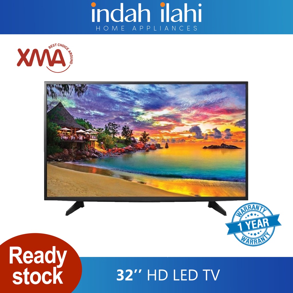 XMA 32'' HD LED TV XMA-LE32D01UM | Shopee Malaysia