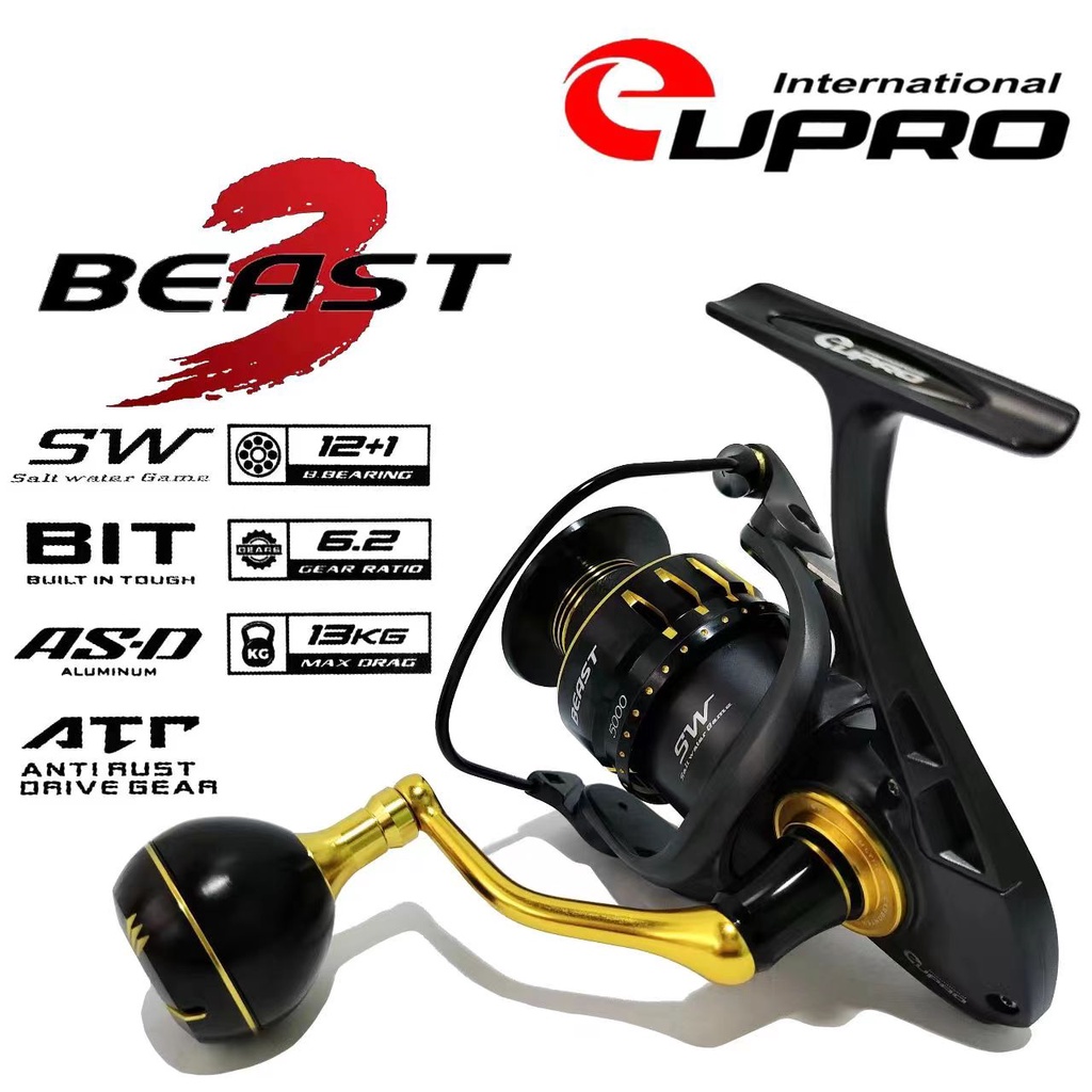 EUPRO BEAST 3 SERIES SPINNING REEL | Shopee Malaysia