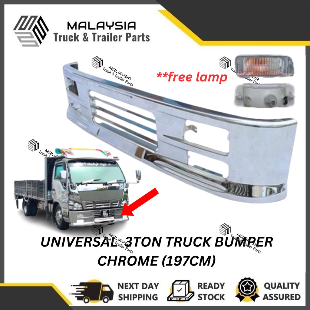 IMAX UNIVERSAL CHROME BUMPER FOR ALL LORRY 1 TON 3 TON IMAX CHROME ...