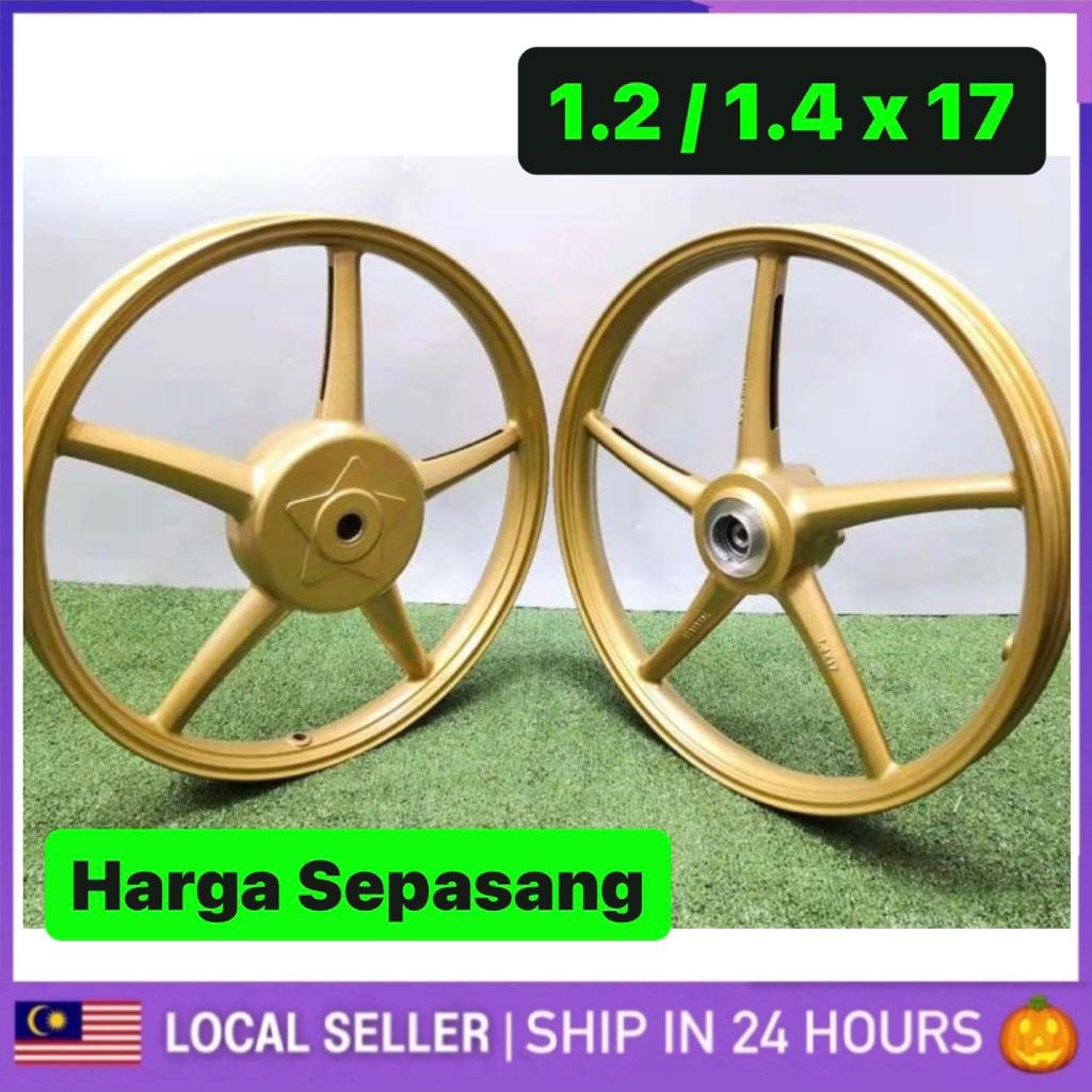 EGO GEAR SOLARIZ AVANTIZ ENKEI SPORT RIM SP522 GOLD EMAS 5 BATANG EGO LC FI NOUVO LC EGOLC ...