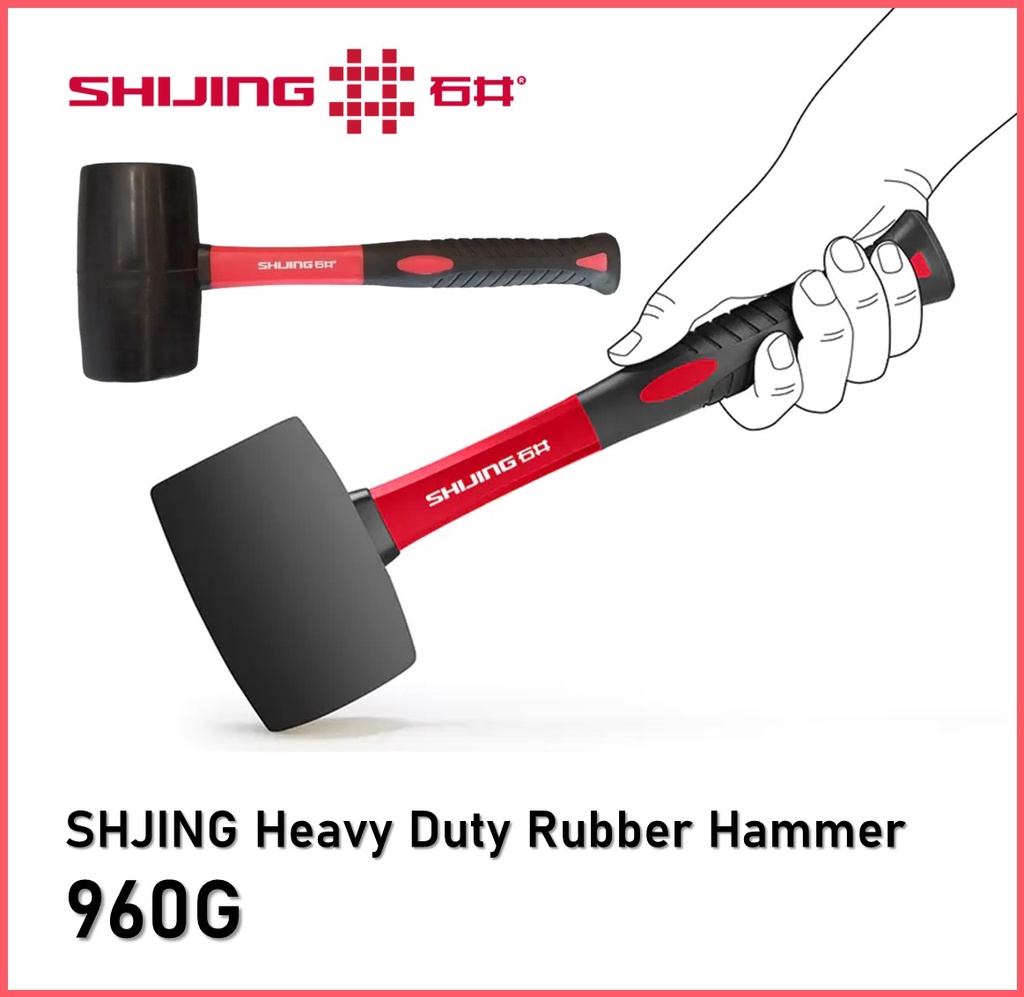 SHIJING 6011-960 Heavy Duty Rubber Mallet Hammer / Tukul Getah - 960 ...