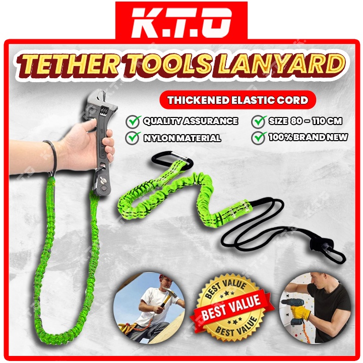 Safety Tether Tools Lanyard With Aluminium Carabiner Hook Anti-Falling ...