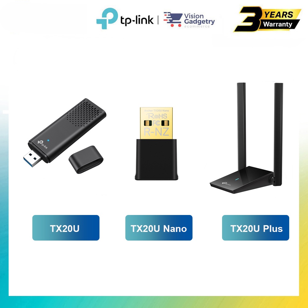 TP-Link Archer TX20U TX20U Nano TX20U Plus AX1800 Wi-Fi 6 Dual Band Antenna Wireless USB Adapter ...