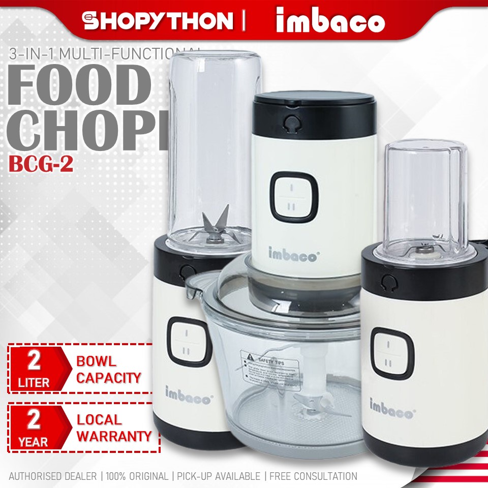 IMBACO 3-in-1 Food Chopper BCG-2 (2.0L/300W) TurboMAX® Multi-Functional ...