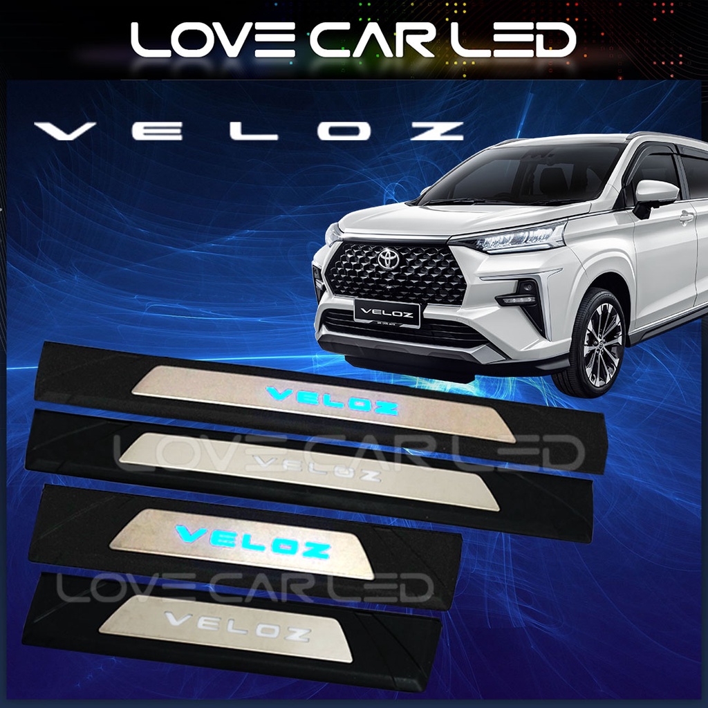 Toyota VELOZ Side Steel Plate/Door Side Step With Led Blue 4pcs ...