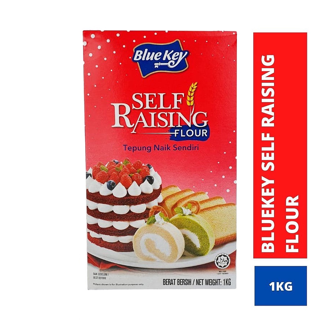 Blue Key Self Raising Flour / Tepung Kek Naik Sendiri 1kg | Shopee Malaysia