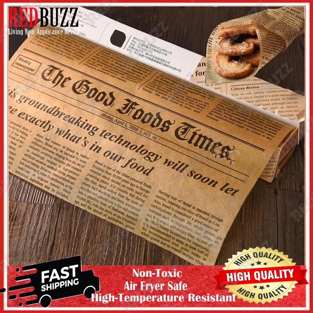 REDBUZZ 8M Sandwich Wrapper Paper Parchment Paper Kitchen Air Fryer Non ...