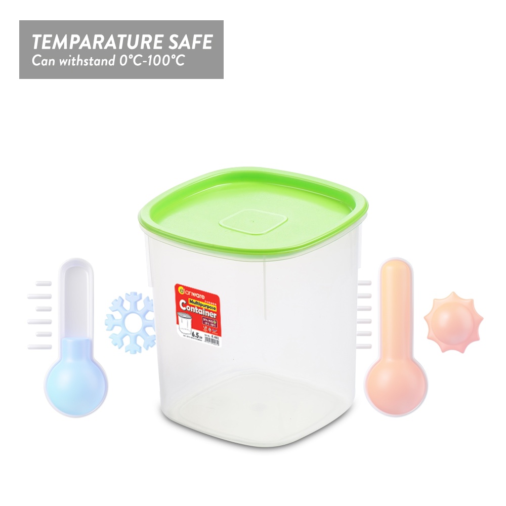 Elianware 1PC/3PCS 11.5Ltr Airtight Food Container Rice Storage Box ...