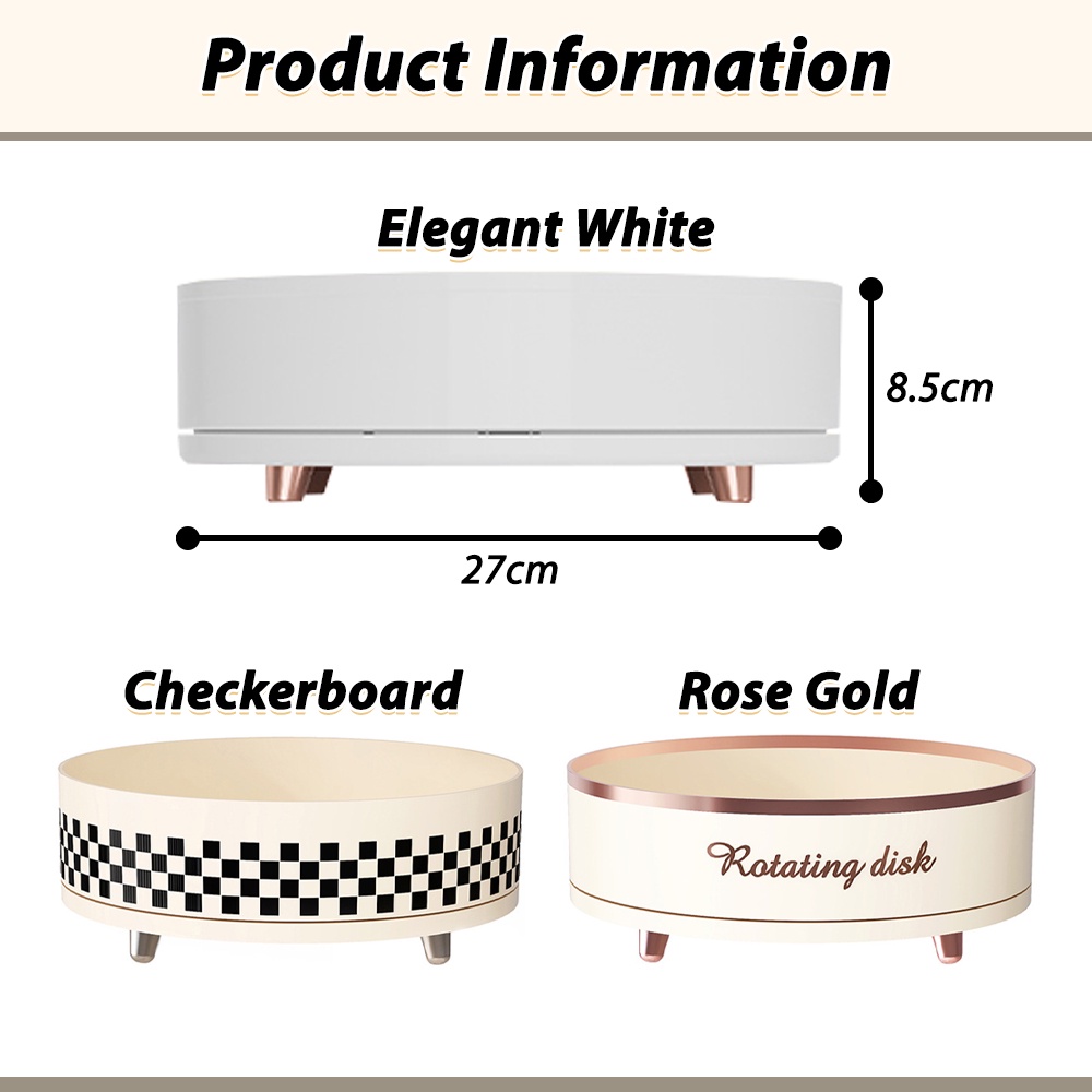 Encora 360° Rotating Storage Tray Condiment Storage Rack Bekas ...