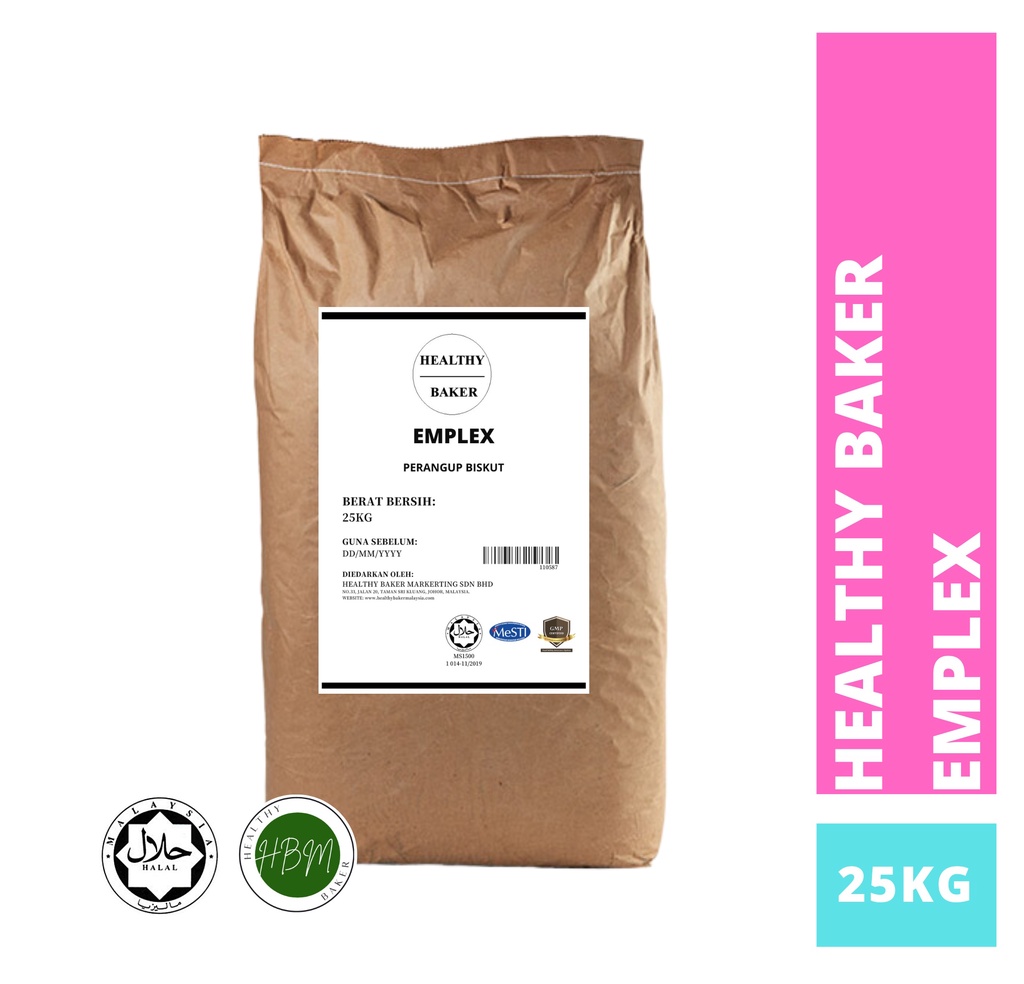 Emplex 25kg / Perangup Biskut / Emplex Crunchy / Halal / Healthy Baker ...