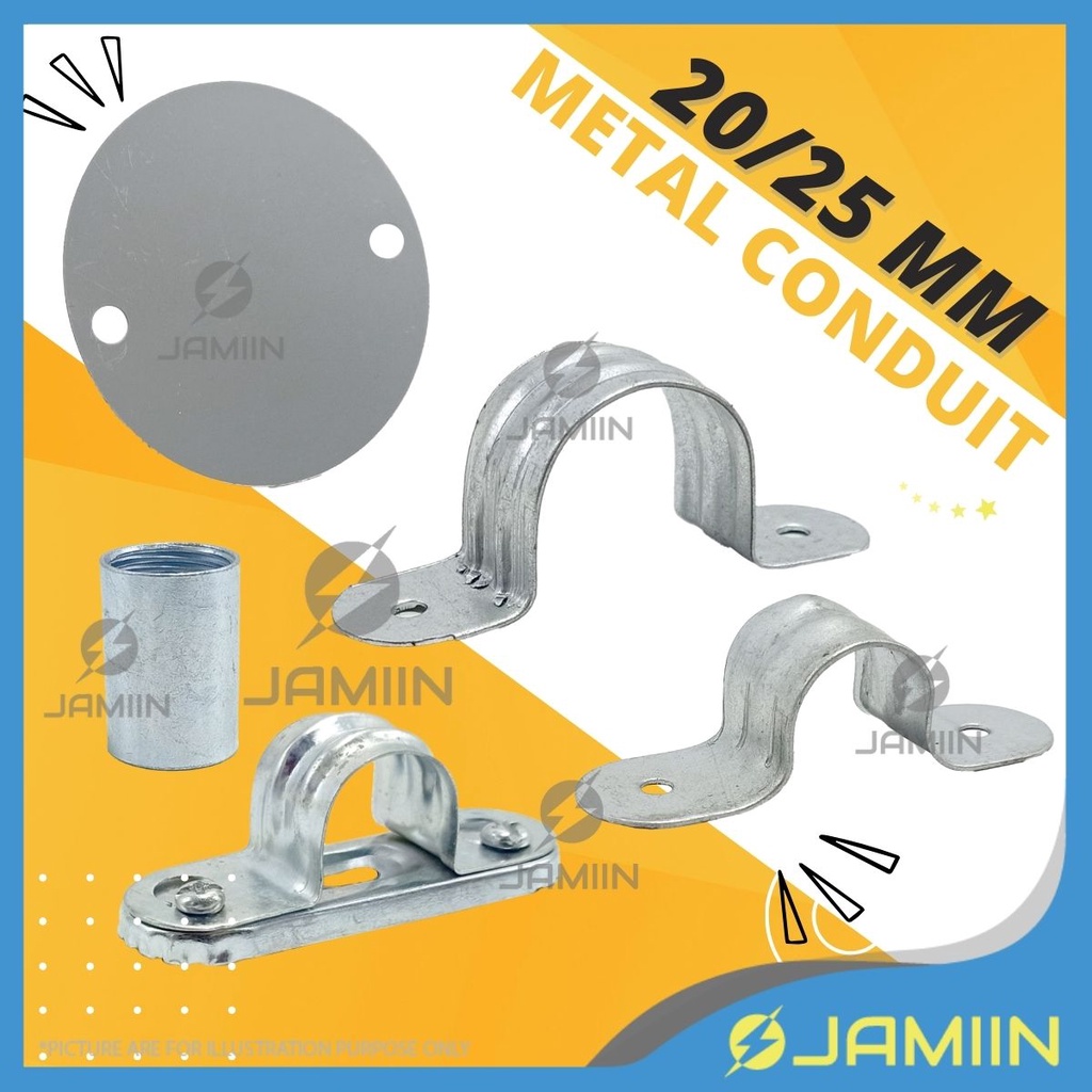 [1PC] 20mm 25mm Metal Conduit U Shaped Conduit Clamp Saddle Conduit ...