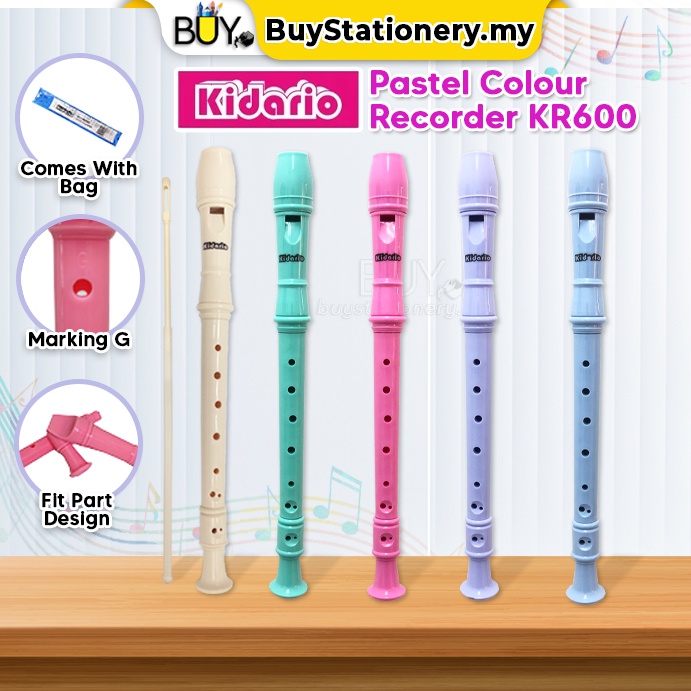 Kidario Recorder Seruling Rekoder Flute Colour KR500 KR600 (PCS ...