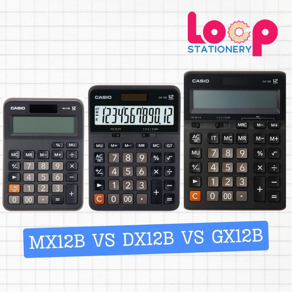CASIO Calculator GX12B 12-Digit ORIGINAL | Shopee Malaysia