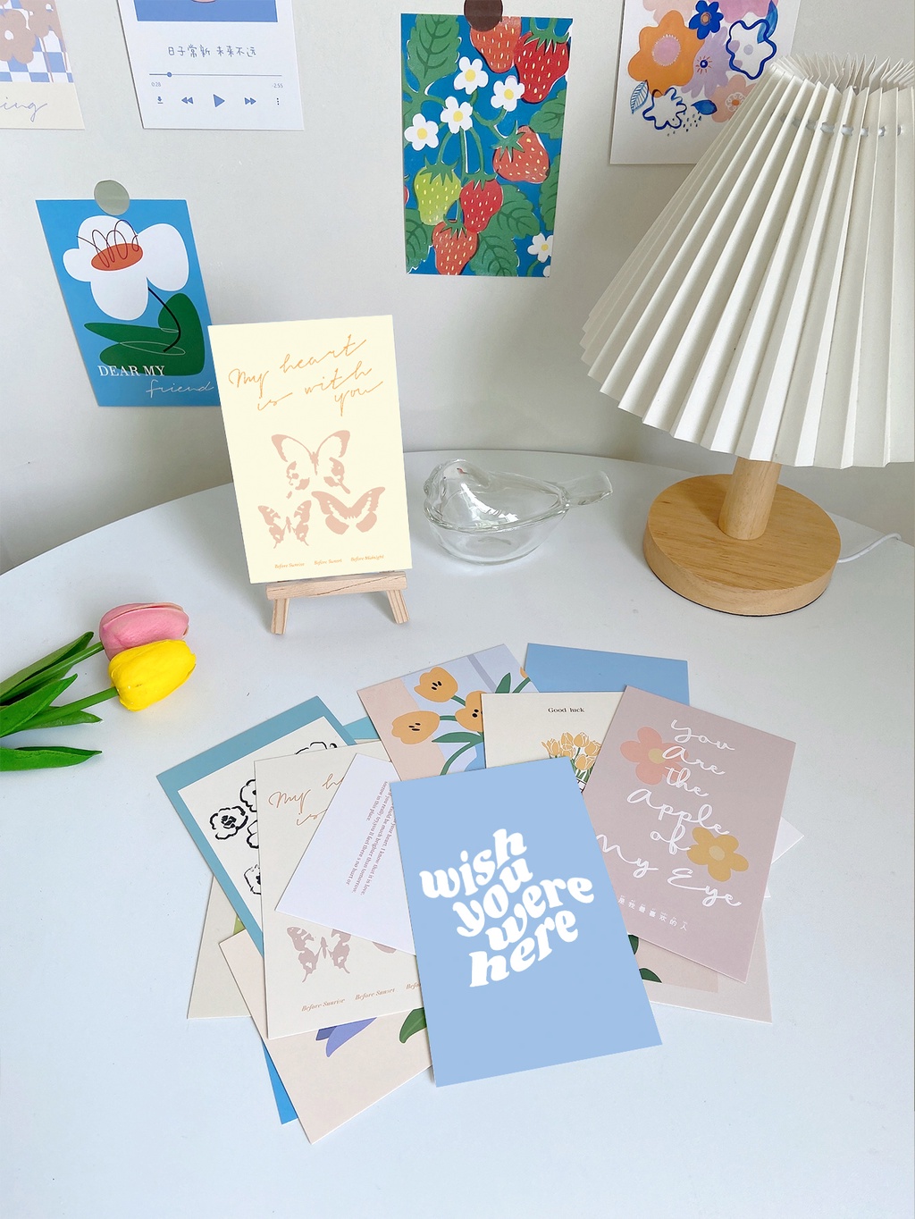 30 Postcards, Layered Art Greeting Cards, Love Mailing Cards in the ...