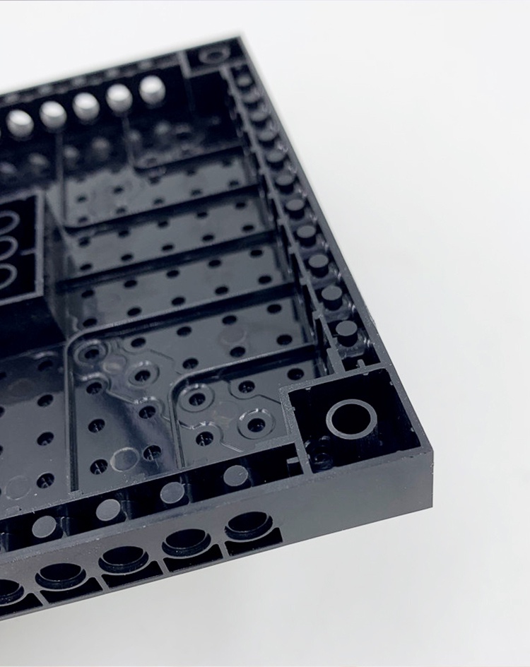 1PC Baseplate Building Block Base Plate Black Splice Brick DIY ...