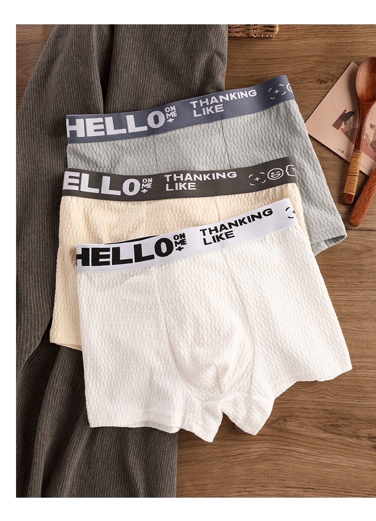 LEBANG Hello Boxer Men Underwear Men Boxer Cotton Men Underwear Set ...