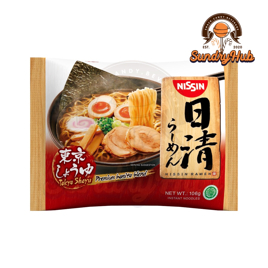 Nissin Premium Instant Noodles Ramen Tokyo Shoyu 106g | Shopee Malaysia