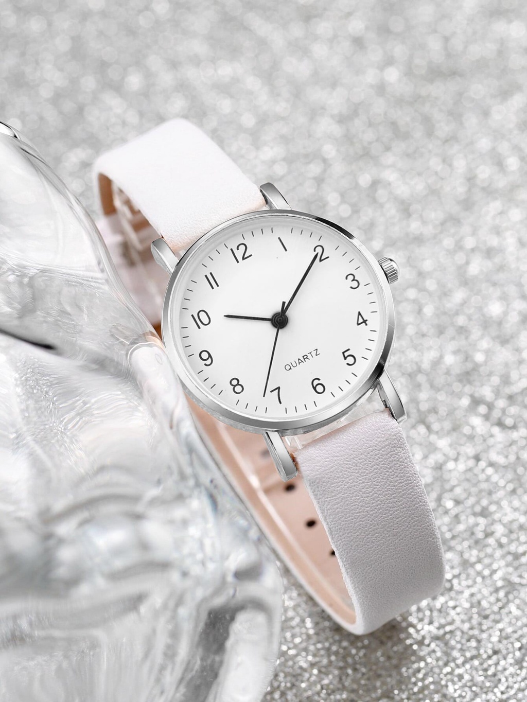 Women's Watch Small Dial Digital Quartz Lady Wrist Watch Gift Set ...