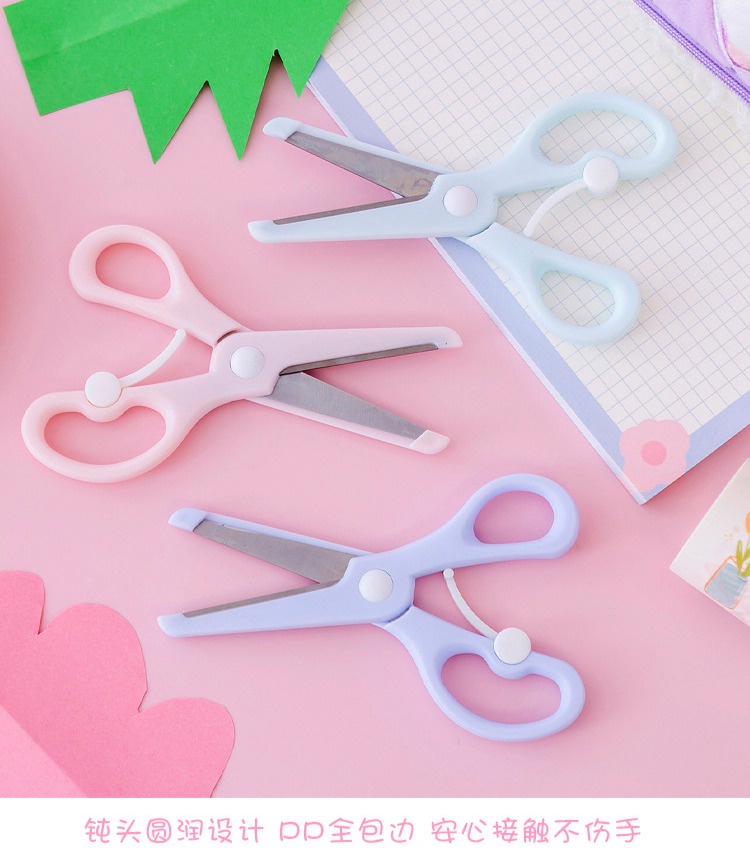 Gunting Plastik Keselamatan Kanak-kanak Gunting Kertas Latihan ...