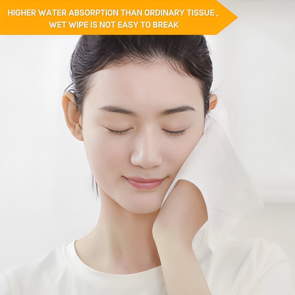 iDECO(FREE HOLDER) 4 Ply Cheerful Facial Tissue Hanging Pull Down Type ...