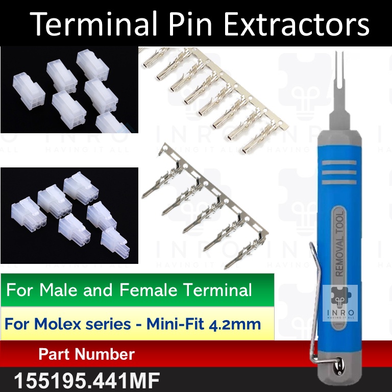 [For Male Female 2in1] 4.2mm Terminal Pin Extractor Mini-Fit 5557 5558 ...