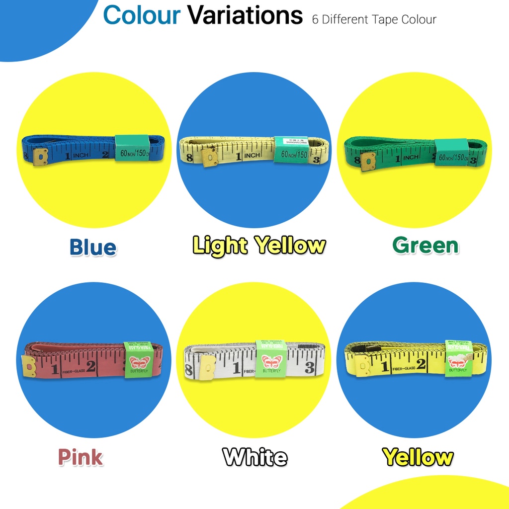 150cm Tailor Tape Body Measure Waist Ruler Sewing (Pcs) Measuring Tape ...