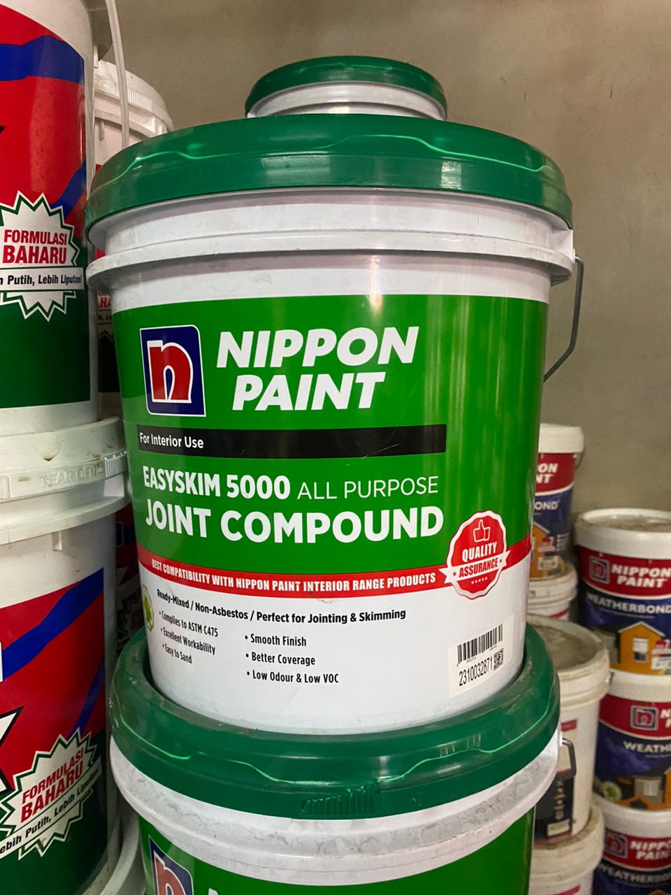 25KG Nippon paint EasySKIM 5000 All Purpose Joint Compound | Shopee ...