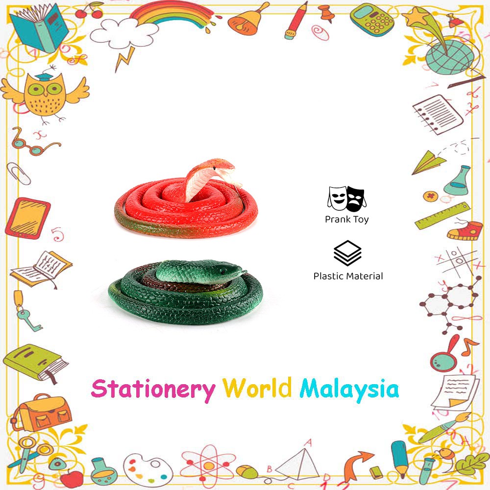 SWM Fake Snake Realistic Rubber Snake Toy Prank Snake Simulation Toys ...