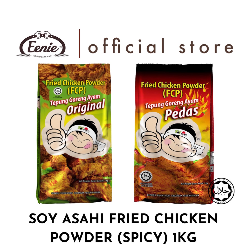SOY ASAHI Fried Chicken Powder (PEDAS/ORIGINAL) 1KG | Tepung Ayam ...