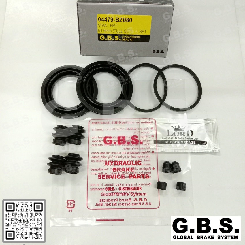 GBS Disc Brake Seal Kit For PERODUA VIVA (Front) (Full Set) | Shopee ...