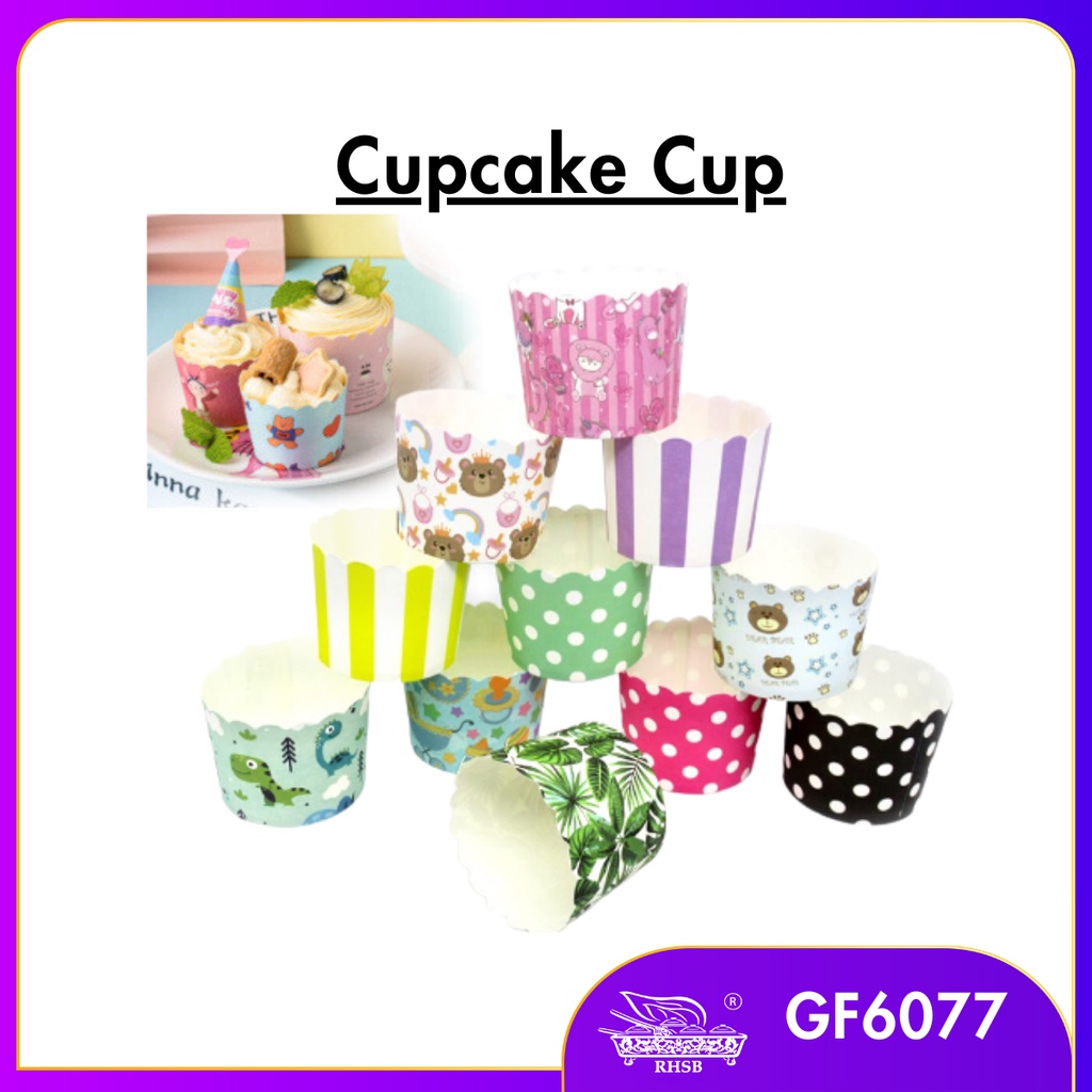 50PCS BAKING CUPCAKE CUP / BEKAS KEK CAWAN / MUFFIN CUP CAKE PAPER ...