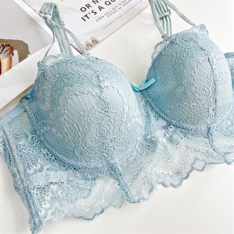 34-46BCDE Plus Size Lace Bra wireless bra adjustable push-up bra set ...