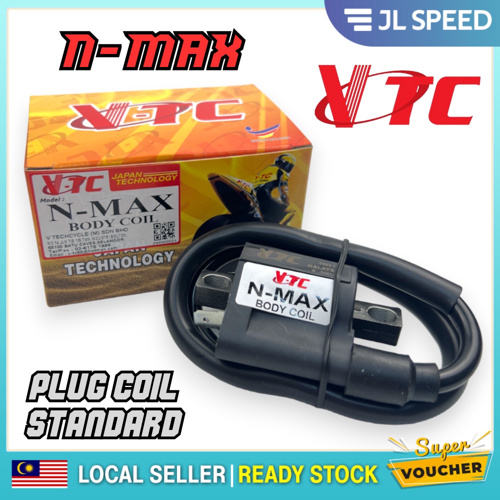 YAMAHA NMAX155 N MAX 155 NMAX IGNITION COIL BODY COIL KOIL STANDARD PLUG COIL API ORIGINAL VTC ...