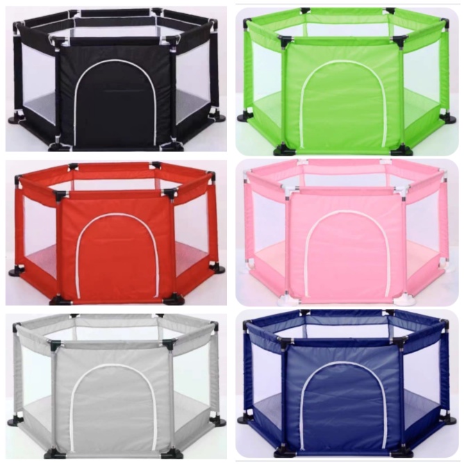 Baby Playpen Foldable Tent House Indoor Outdoor Pretend Play Guard Rail ...