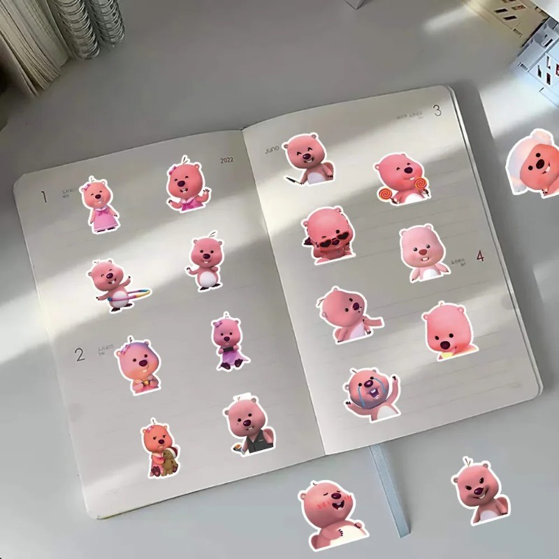 Cartoon Cute Loopy Little Beaver Stickers / Water Cup Mobile Phone ...