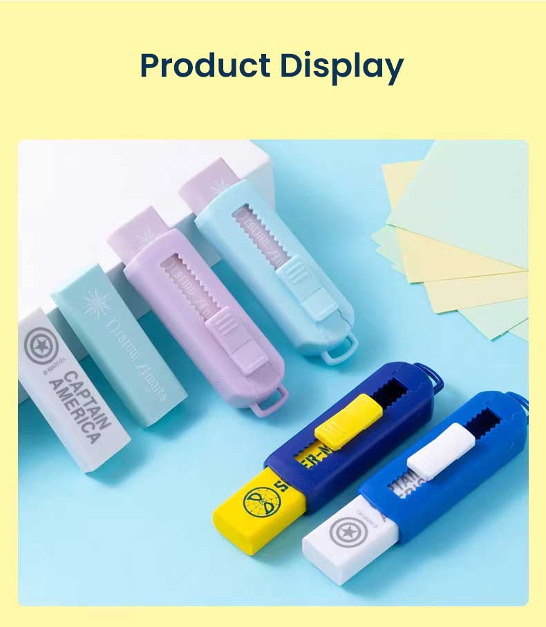 Disney Spider-man Eraser Push-pull lock, anti-slip design | Shopee Malaysia