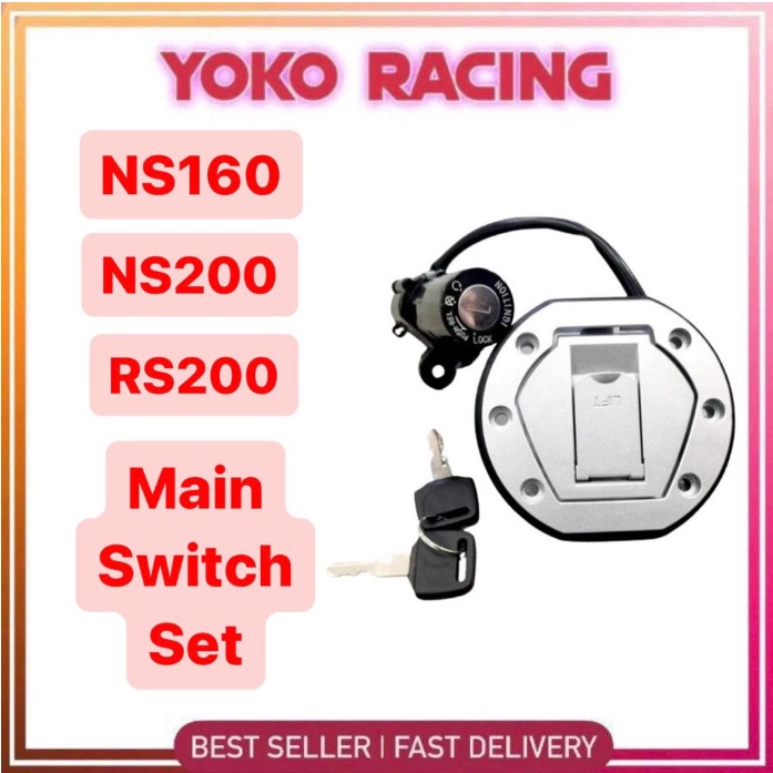 Main Switch Set W/ Fuel Tank Cap Tangki Key Set Kunci Keyset Mainswitch ...