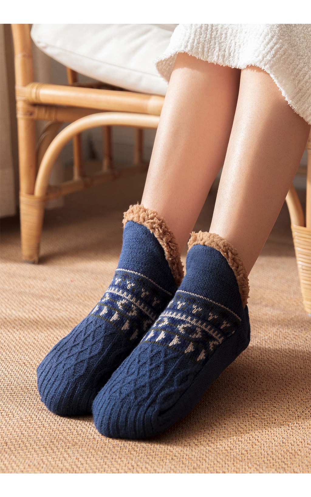 Anti-slip Floor Socks Home Autumn Winter Warm Women Confinement Socks ...