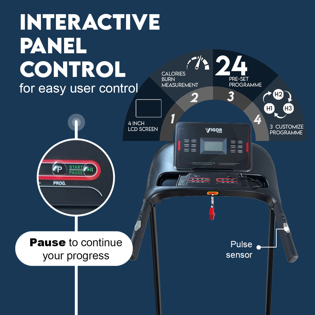 Vigor 4.5HP Treadmill with Auto Inclination TR900S / Vigor 4.5HP ...