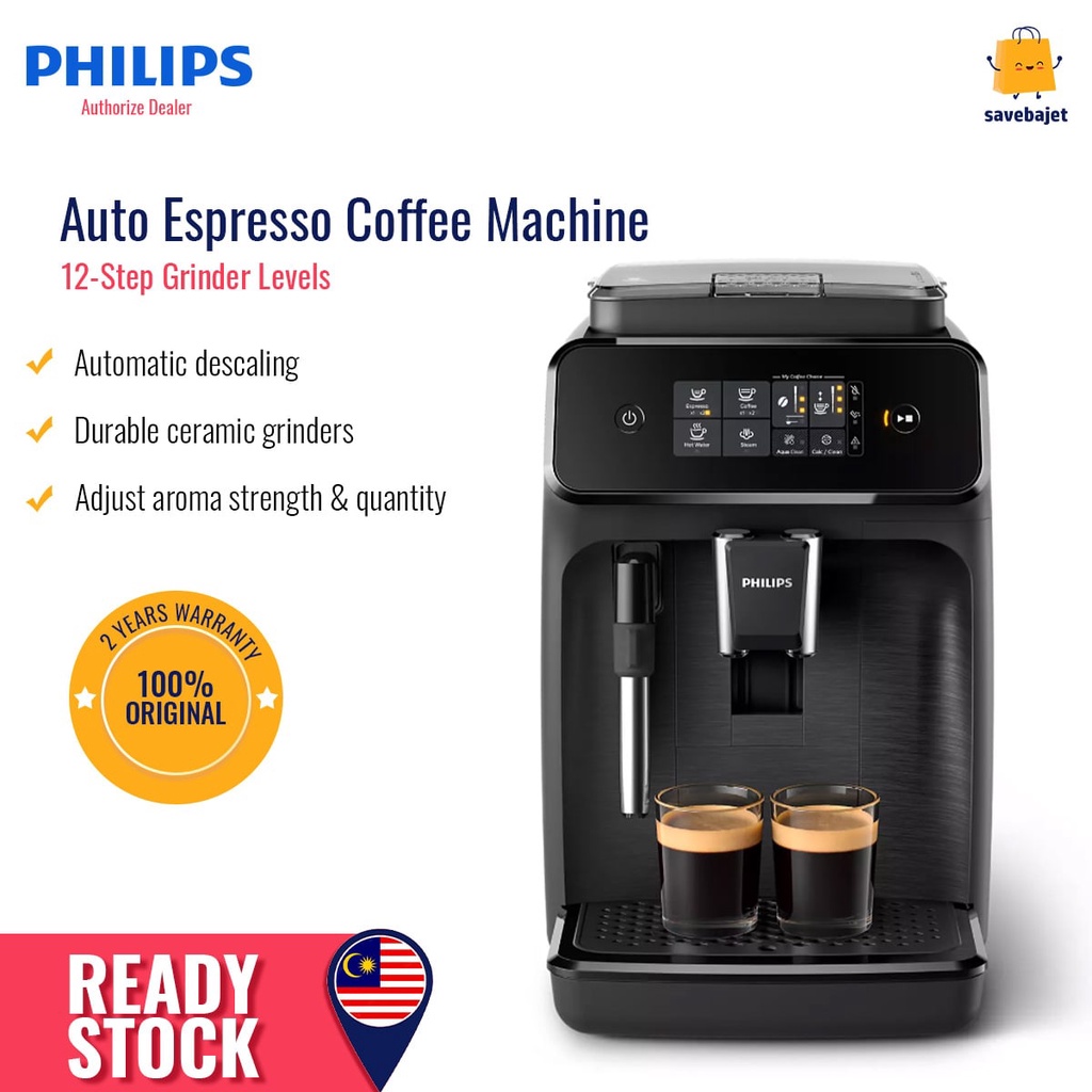 Mesin Kopi Espresso Automatik PHILIPS 1200 Series Automatic Espresso Coffee Machine EP1220/00 ...