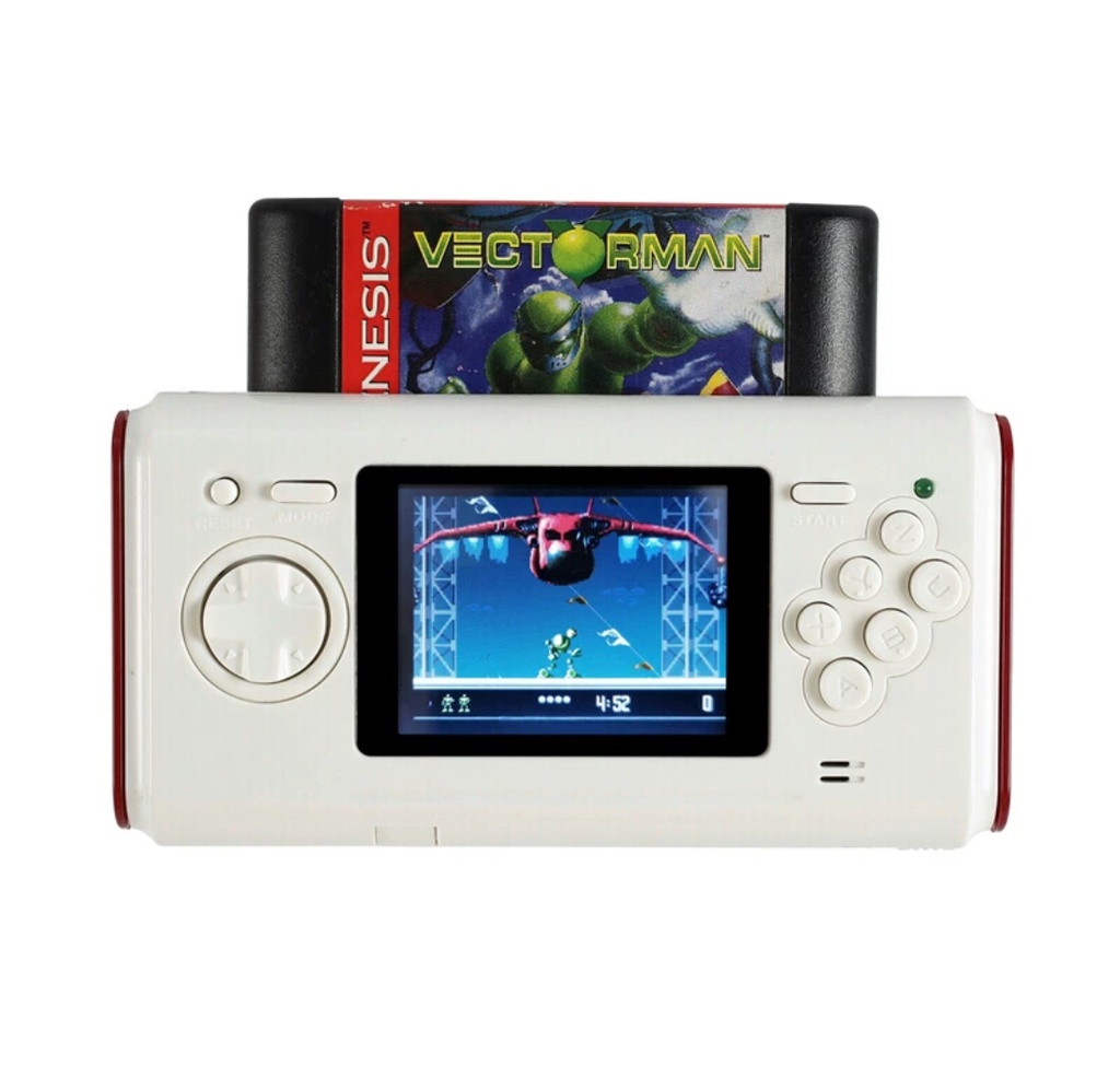 Original MegaDrive 16 BIT MD Compatible POCKET MD White Retro Portable ...