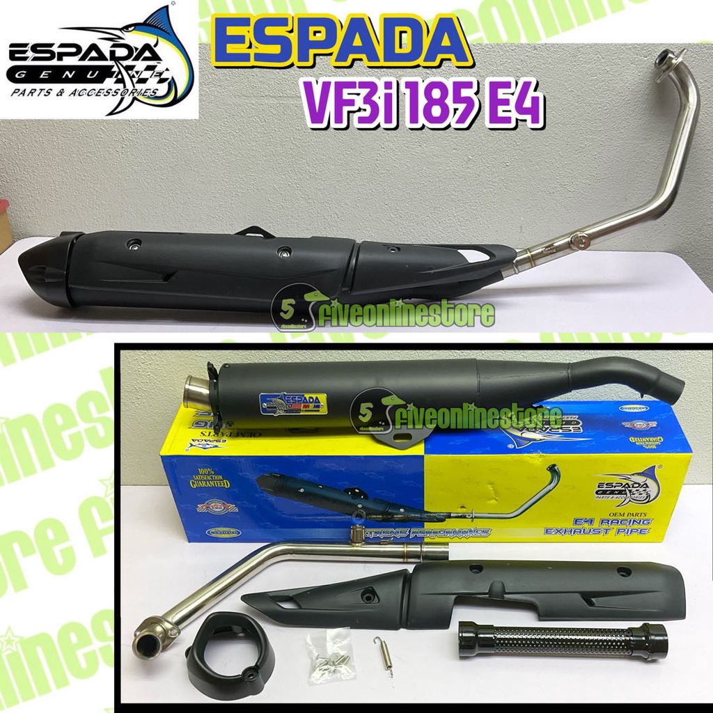 Exhaust Espada STD Cutting E4 E5 V5 E6 E7 BP1 BP2 LC135 Y15ZR Y16 RS150 RSX VF3i W125 NVX VARIO ...