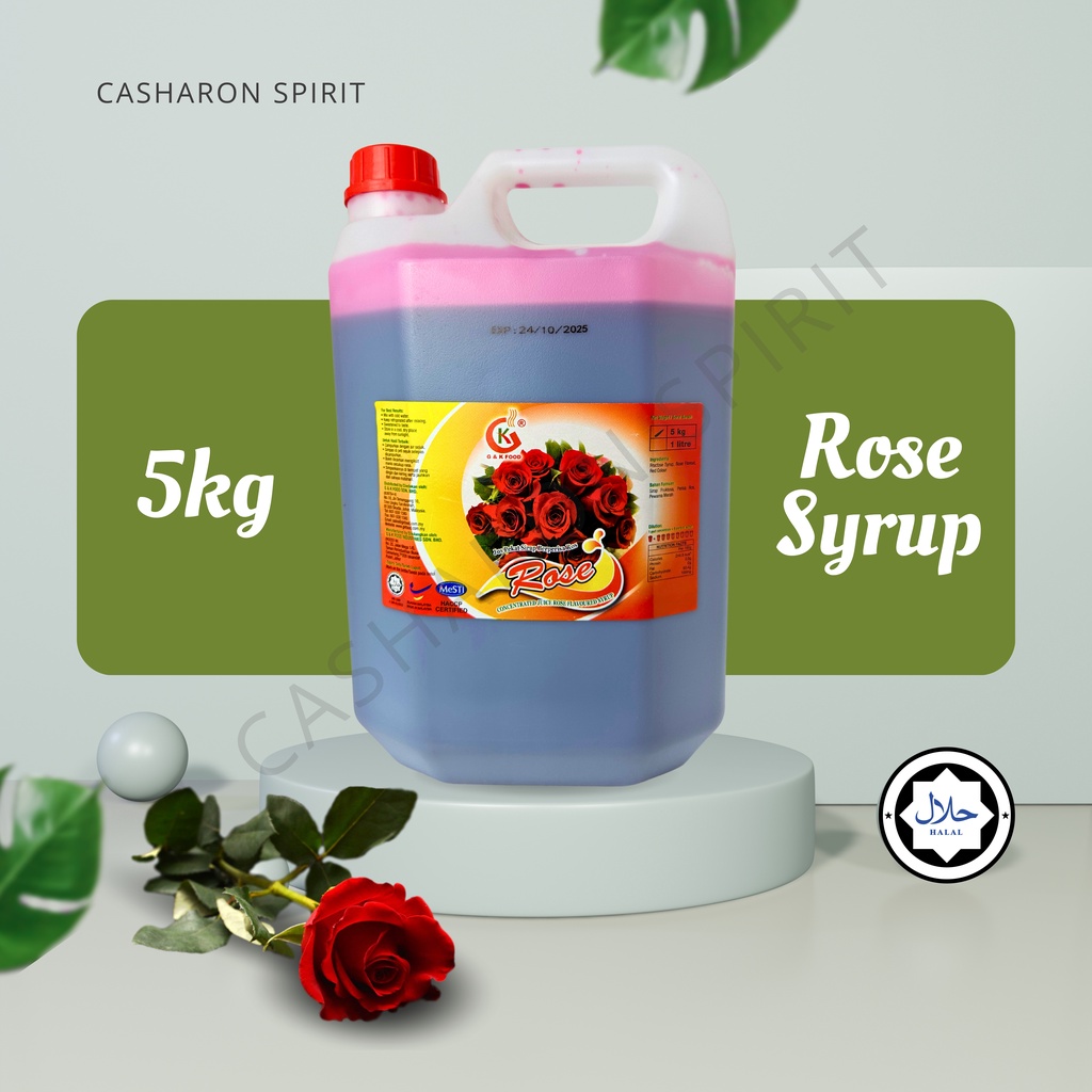 5kg Concentrate Rose Syrup (4L) | Shopee Malaysia