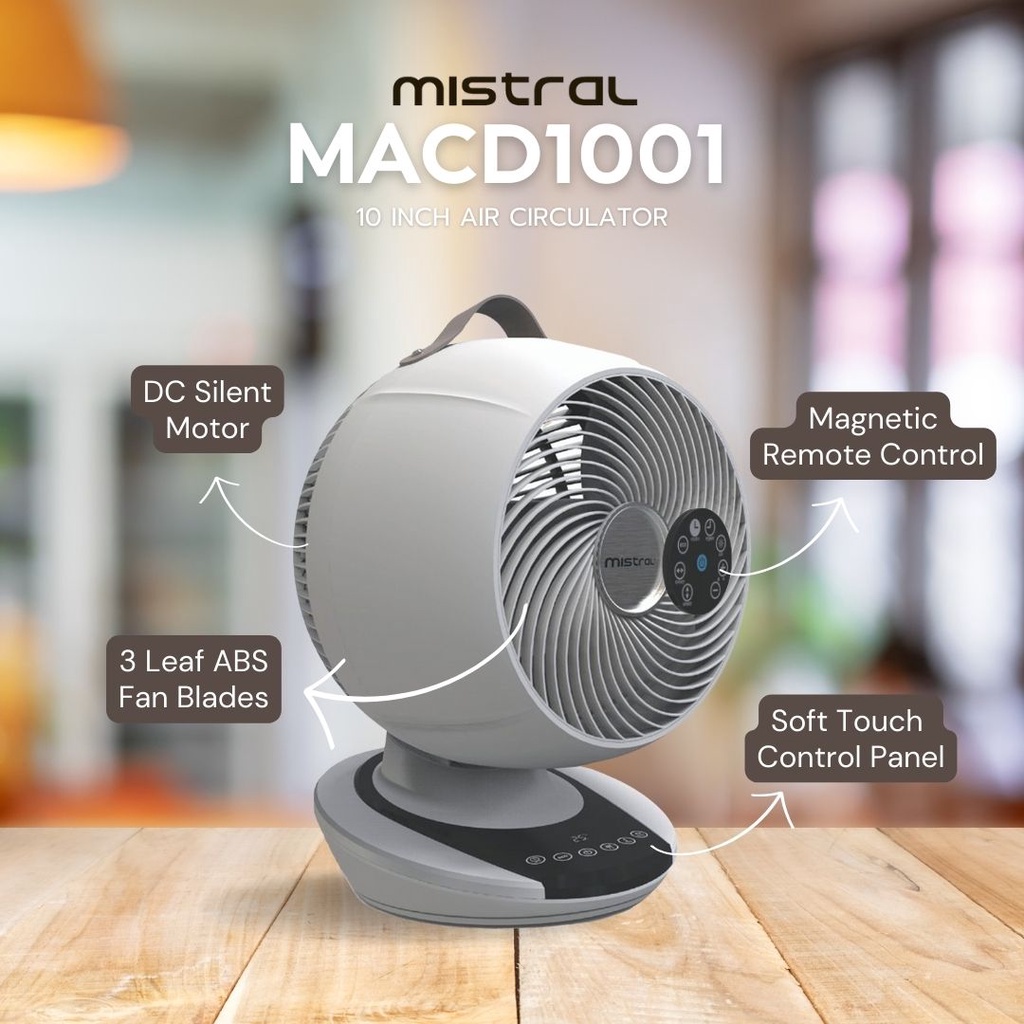 Mistral Air Circulator Fan Desk Fan Table Fan Oscillation Fan MACD1001 ...