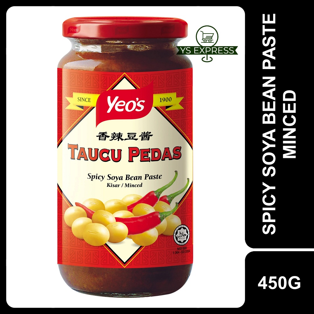 YEO'S Spicy Soya Bean Paste 450G (Minced) - Taucu Pedas (Hancur ...