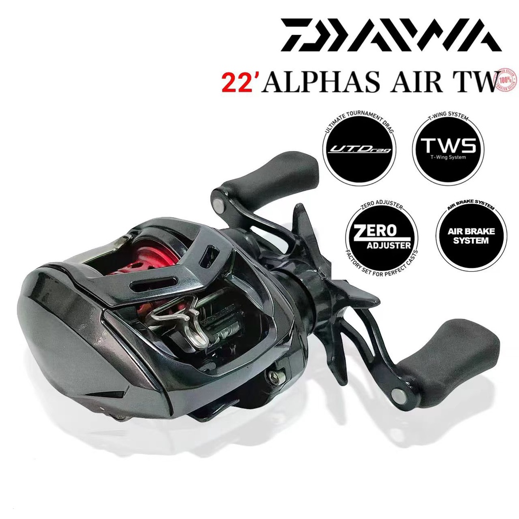 DAIWA 2022' ALPHAS AIR TW BAITCASTING(BC) FISHING REEL | Shopee Malaysia