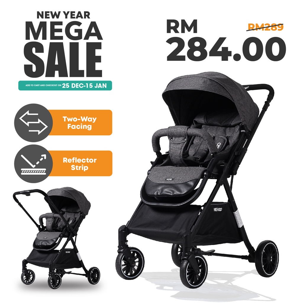 Nexgo Ez Flip Reversible Two Way Stroller Compact Lightweight Newborn ...