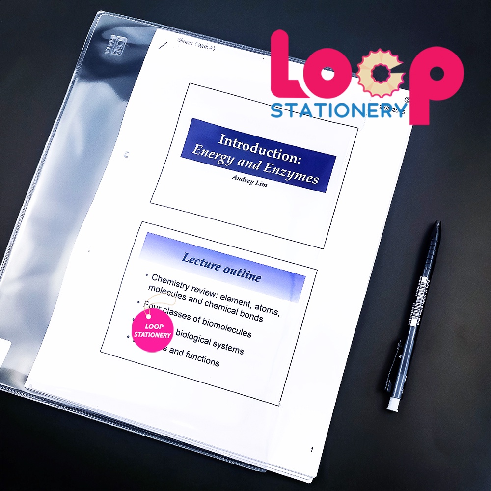 Clear Holder Transparent File A4 PVC U Shape L Shape C Shape | Shopee ...