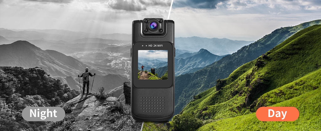 Body Camera with 4K FHD Recording, Body Cam with Audio 1.54 in Screen ...