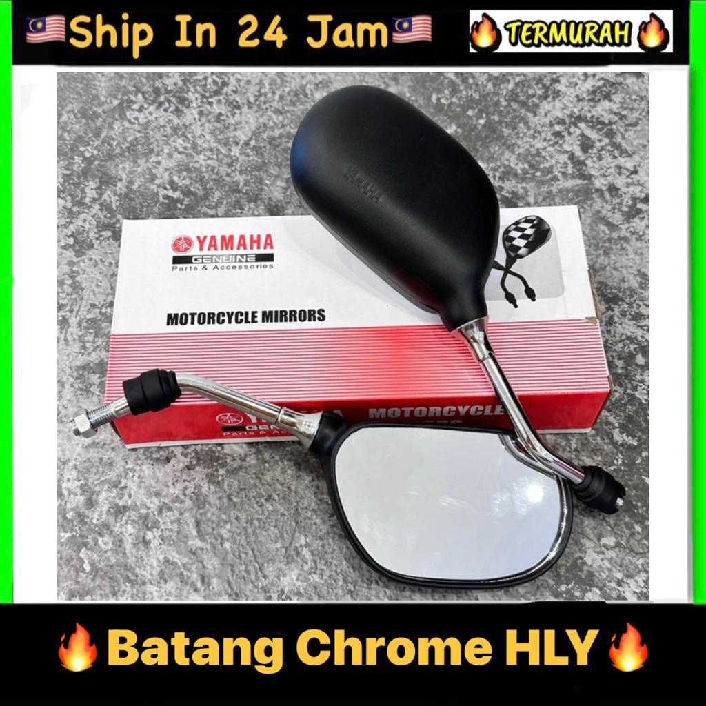 CHROME Side Mirror Set CERMIN SISI Y110 Y125Z 125Z Y15 Y15ZR LC135 SRL SRL115 Y125 Y100 YAMAHA ...